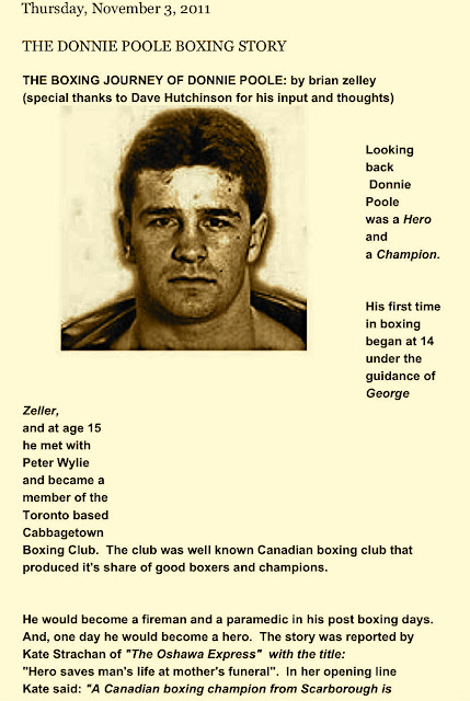 CANADIAN BOXING WALL OF FAME: Donnie Poole