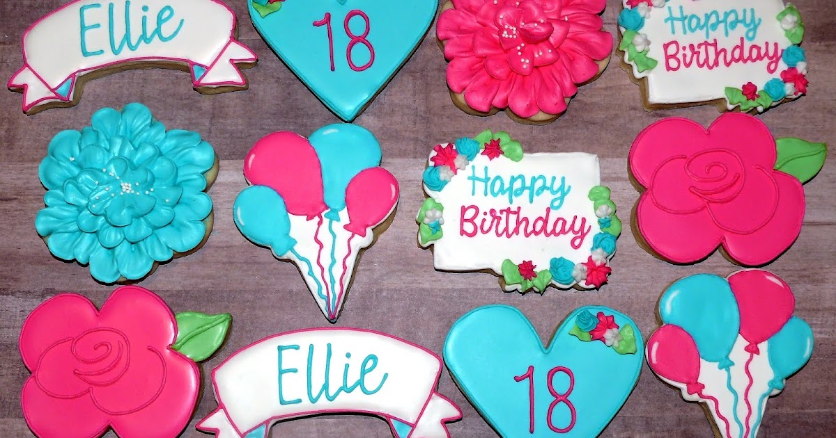 Katy's Kitchen: 18th Birthday Cookies