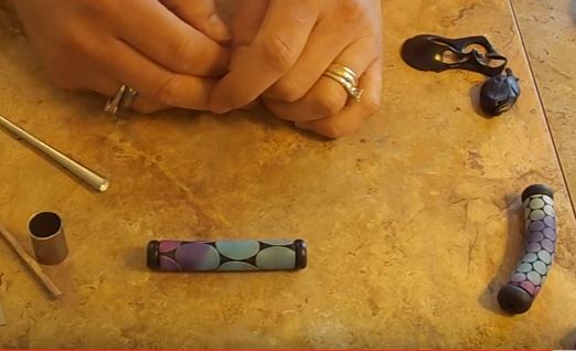 Stenciled Polymer Clay Tube Tutorial | Focals for Cord, Kumihimo ...