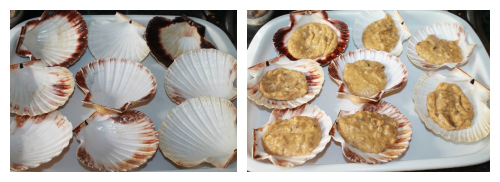 LAS COMIDAS DE CARMEN: CONCHAS RELLENAS DE BACALAO Y MEJILLONES