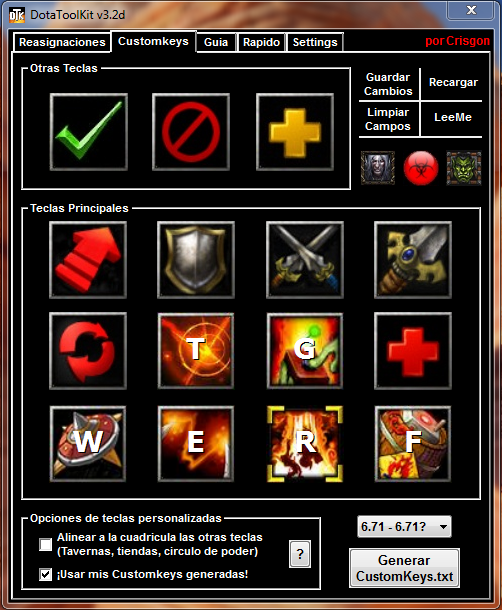 WWW.WOWEXTREMO.COM: hot keys para dota, customkeys