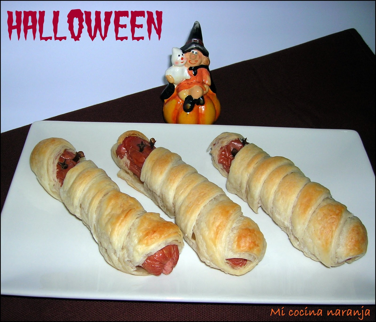 MI COCINA NARANJA: Momias para Halloween - reto Film&food