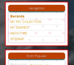 Membuat border dan background pada widget sidebar | ♥Welcome To My Site♥