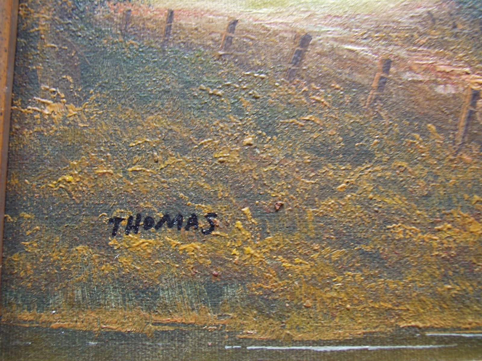 Private art collection: THOMAS. Oil painting.