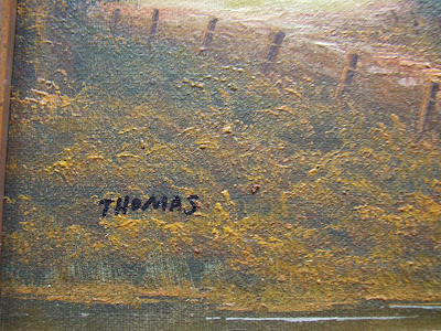 Private art collection: THOMAS. Oil painting.