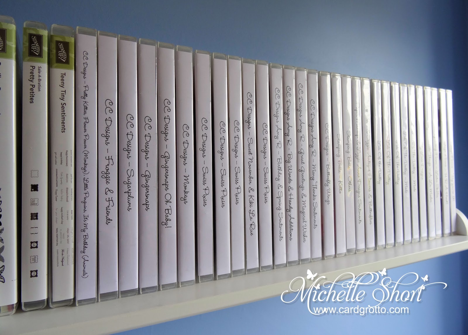 The Card Grotto: Storage Sunday - Rubber and Clear Stamps