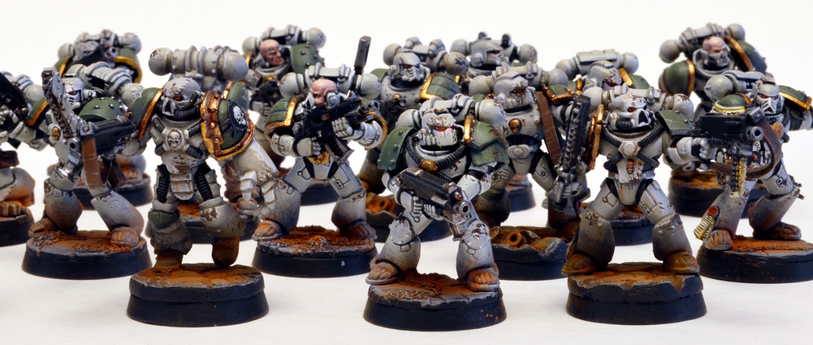 davetaylorminiatures: Horus Heresy - Death Guard Tactical Squad