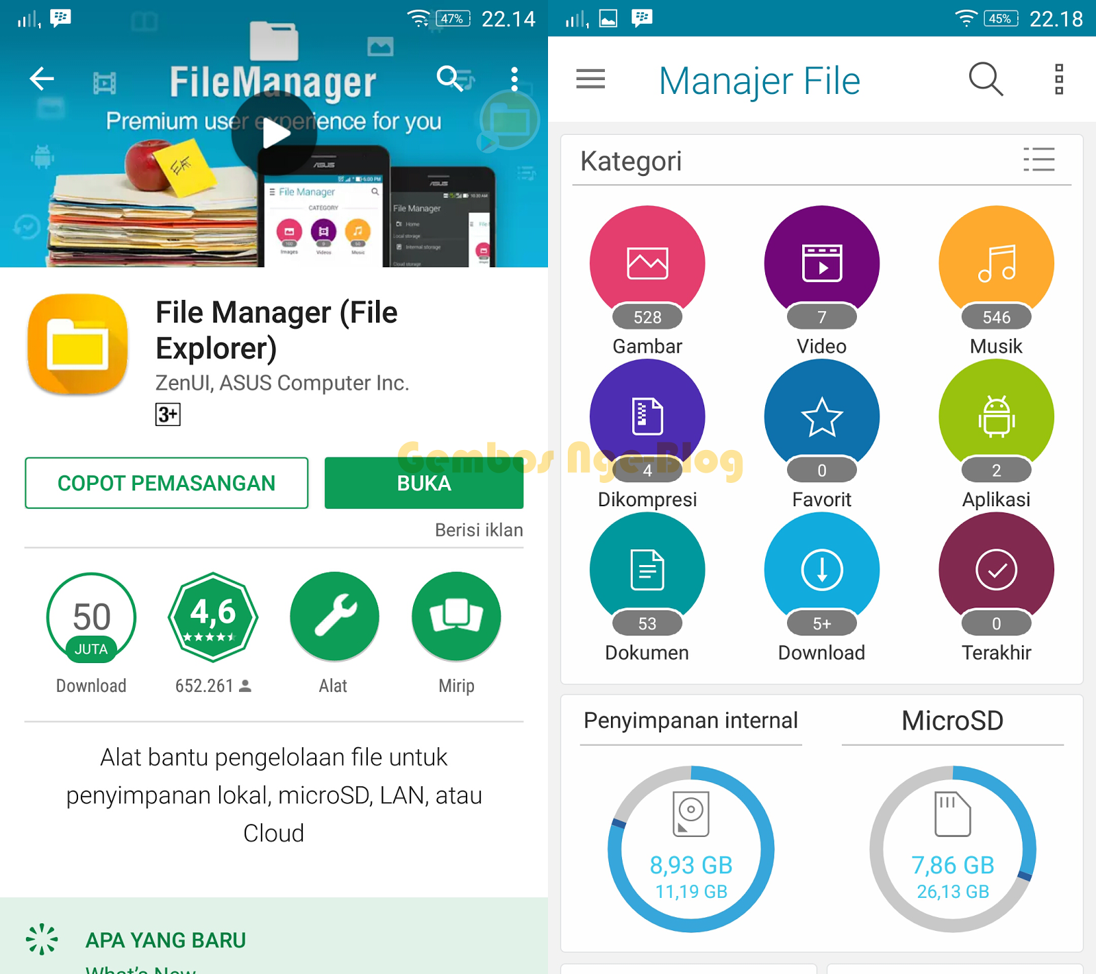 2 Alternatif Aplikasi File Manager (I) - Gembos Nge-Blog