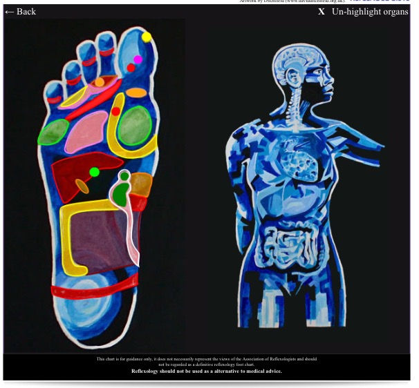 Interactive foot maps
