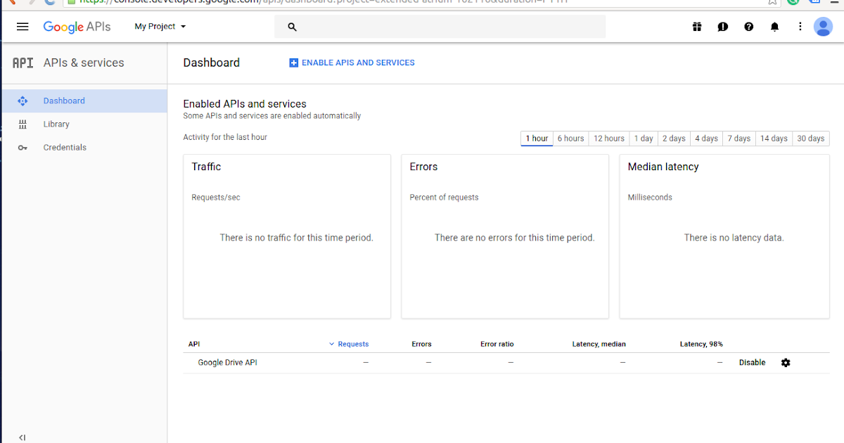 SFDC Blog: How to create Google project for API Services