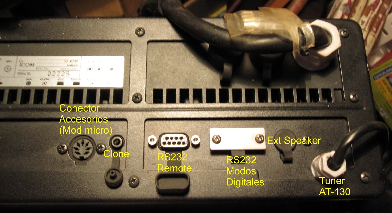 EA1HFS : ICOM ICM-710 TRANSCEPTOR MARINO HF