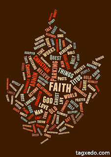 Autumn Word Cloud ~ We Talk of Holy Things