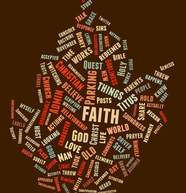 Autumn Word Cloud ~ We Talk of Holy Things