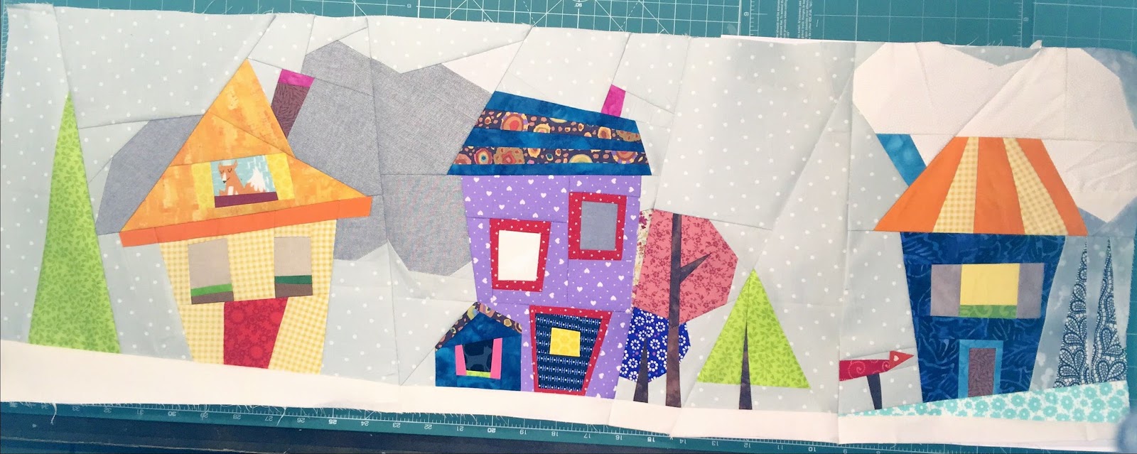 Quilt Art Design: Wonky Houses QAL 15/21