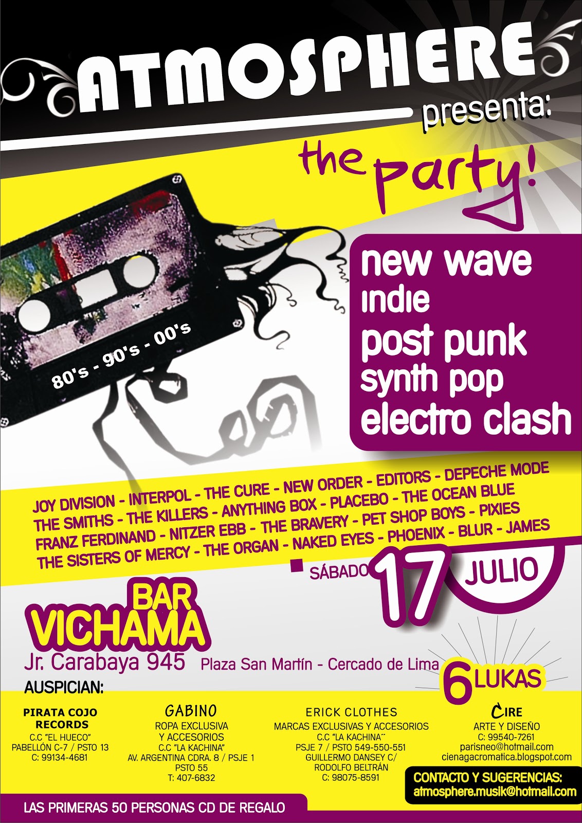 ERIC VILLALOBOS / PORTAFOLIO GRÁFICO: Afiche para fiesta Atmosphere ...