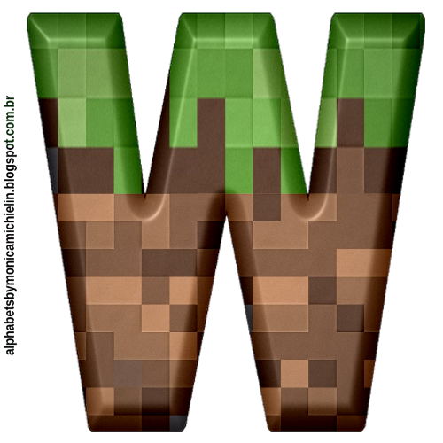 M. Michielin Alphabets: MINECRAFT ALPHABET LETTER PNG , ALFABETO ...