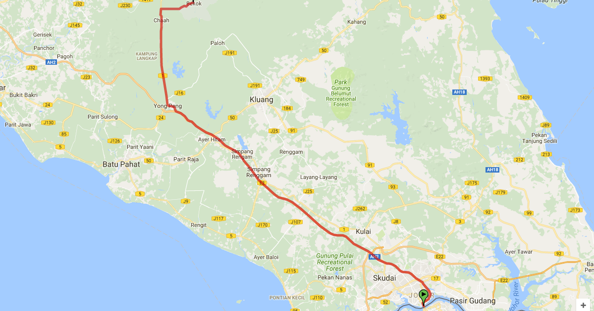 Visit Bekok: Getting to Bekok