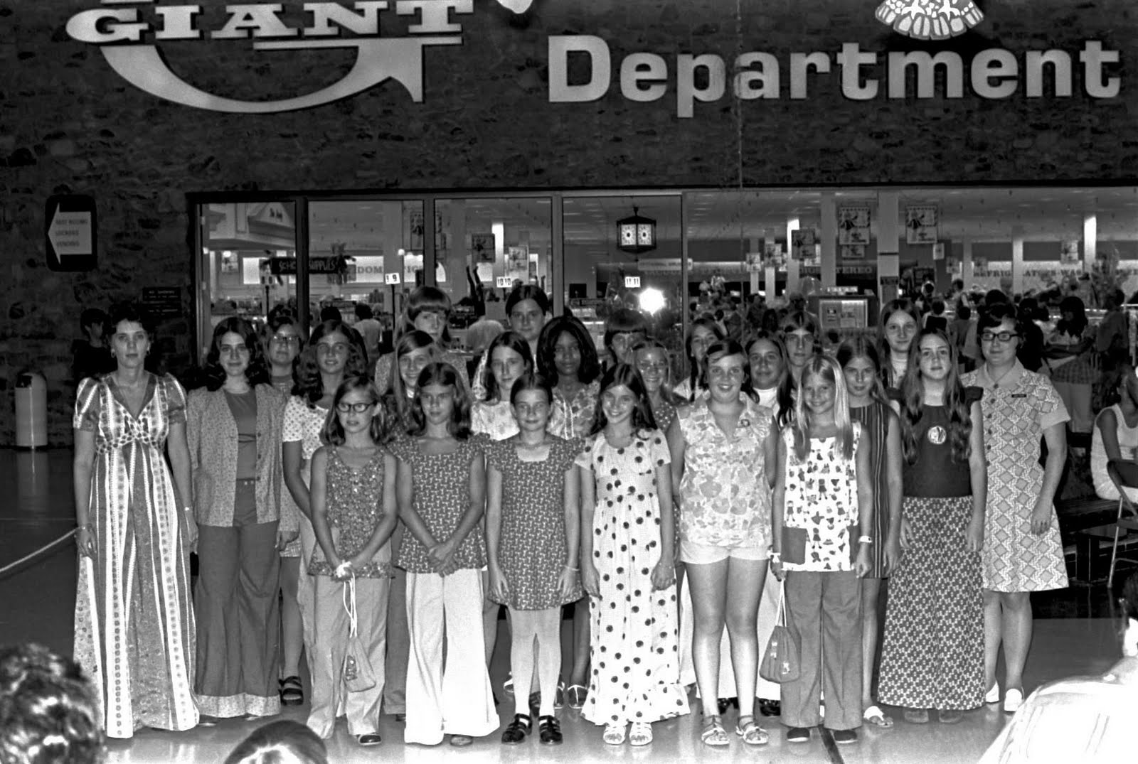 Bowie Living: Fashion Show, Free State Mall, Summer, 1973
