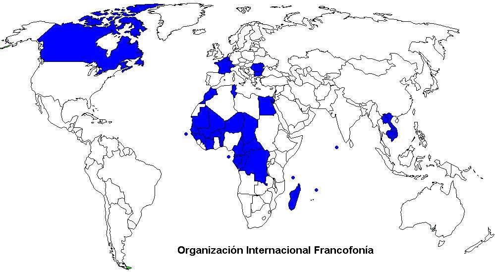Geografía Política : Organización Internacional Francofonía