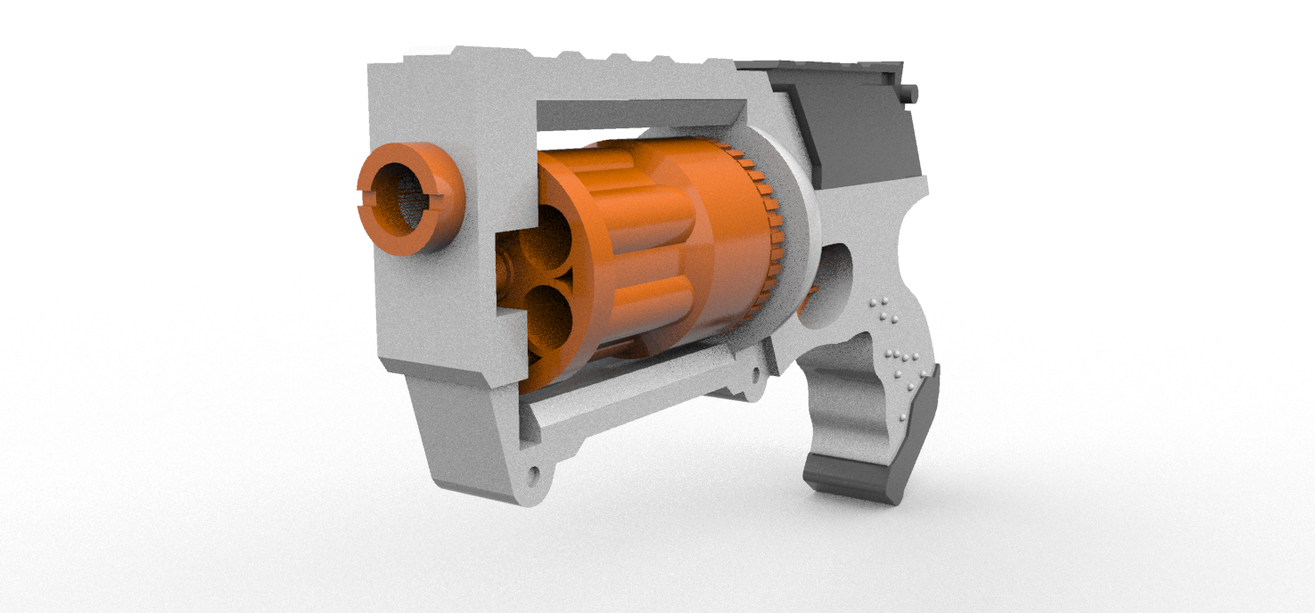 Karen Taylor's ART-2016 Progress Blog: First Renderings - Nerf Gun