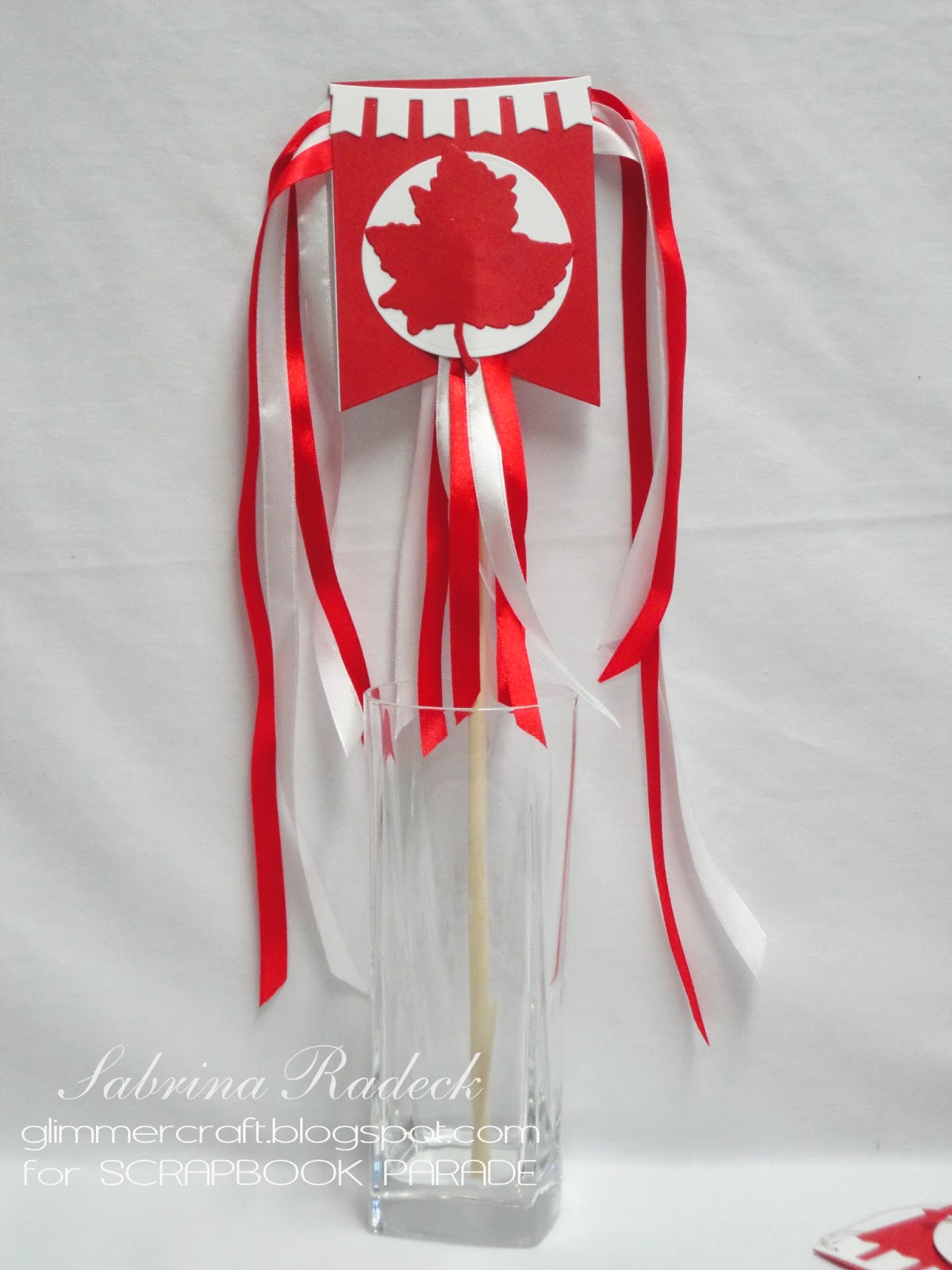 Canada Day Banner and Ribbon Wand | Aspiring to Creativity