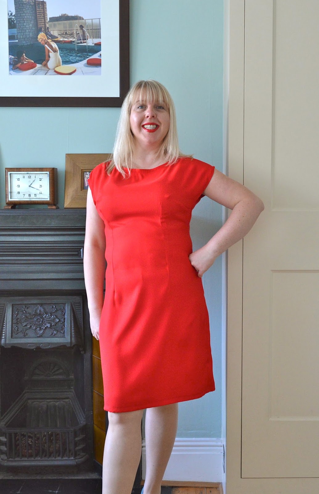 Handmade Jane: Vintage red dress