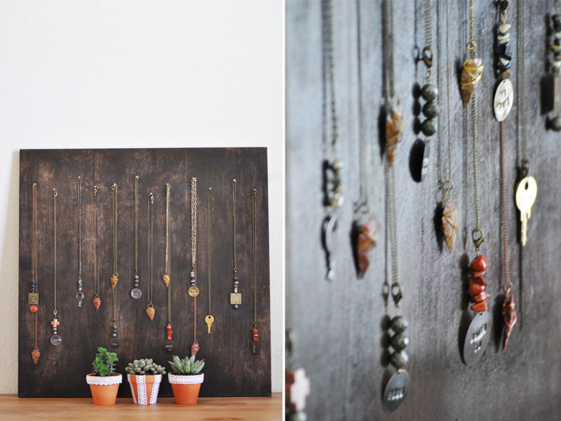 Pie N' the Sky: DIY // NECKLACE DISPLAY