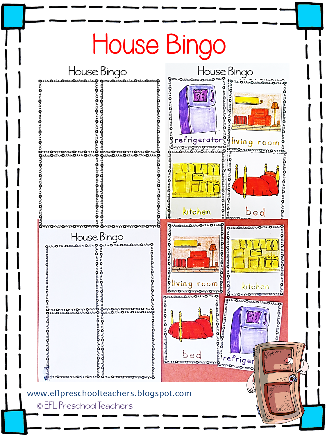 ESL/EFL Preschool Teachers: House Unit Worksheets and more for the ...