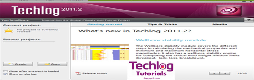 Techlog tutorials in your hands.this page is NOT an official schlumberger page