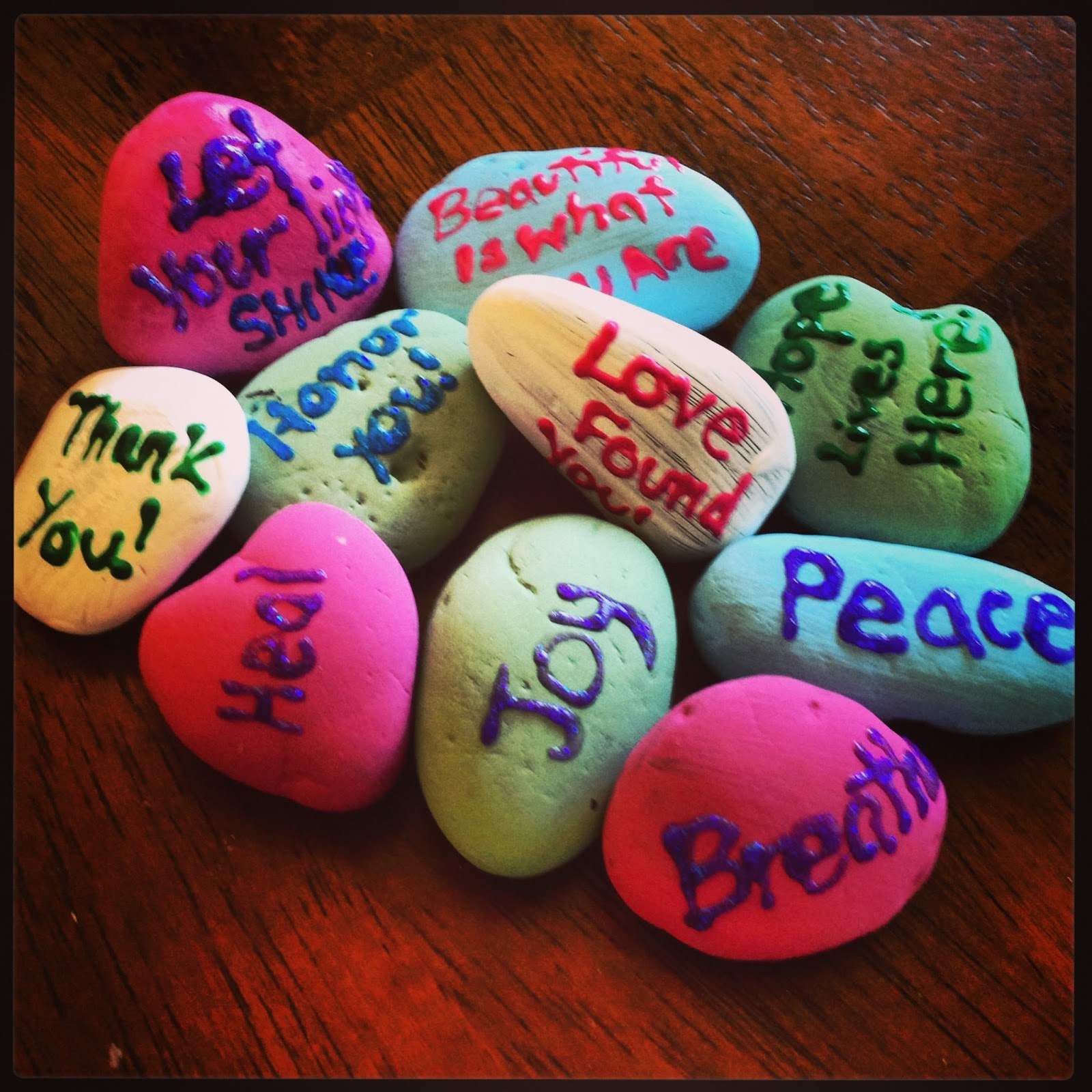 Stillborn and Still Breathing: Word Rocks - Paying it Forward for Her