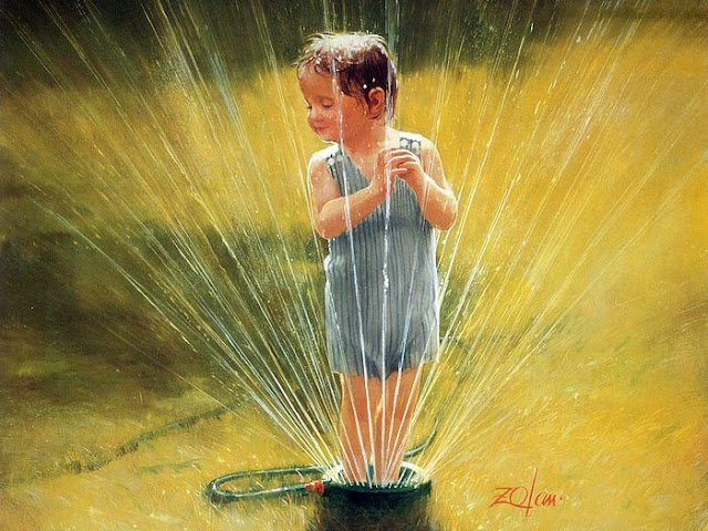 Beautiful Childhood Paintings by Donald Zolan