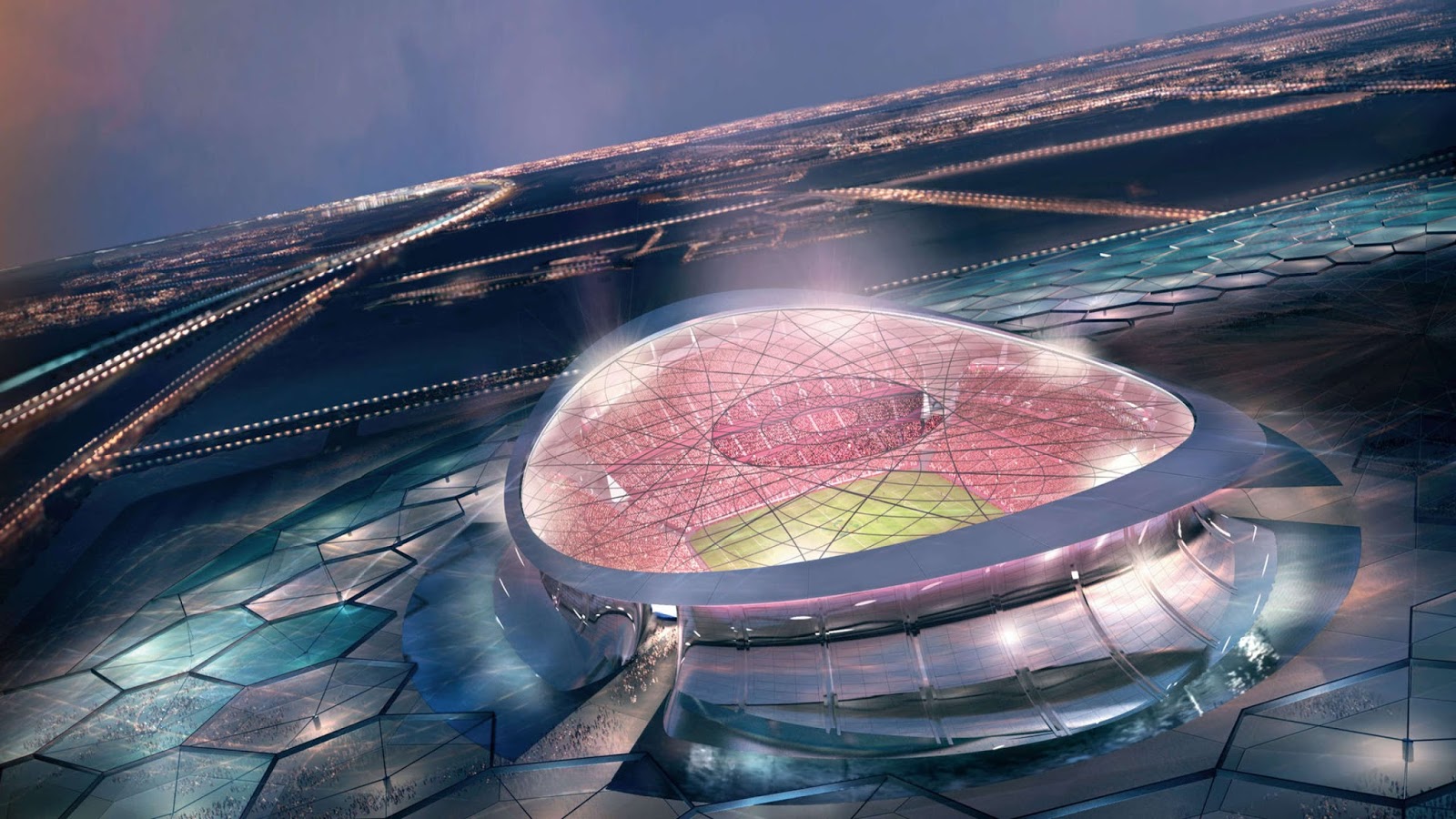Neo Futuristic Architecture - Qatar World Cup 2022 Stadium. - archicture