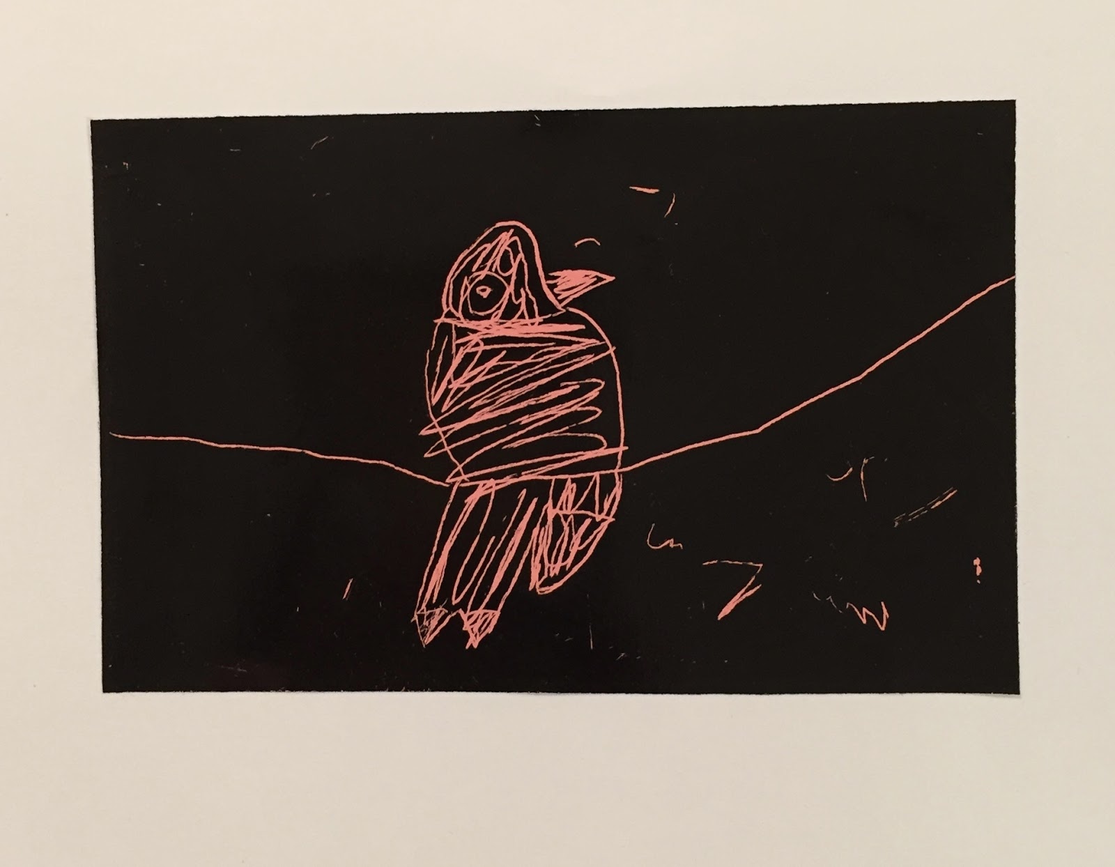 Doodlebug Dabblings: Scratch Art birds