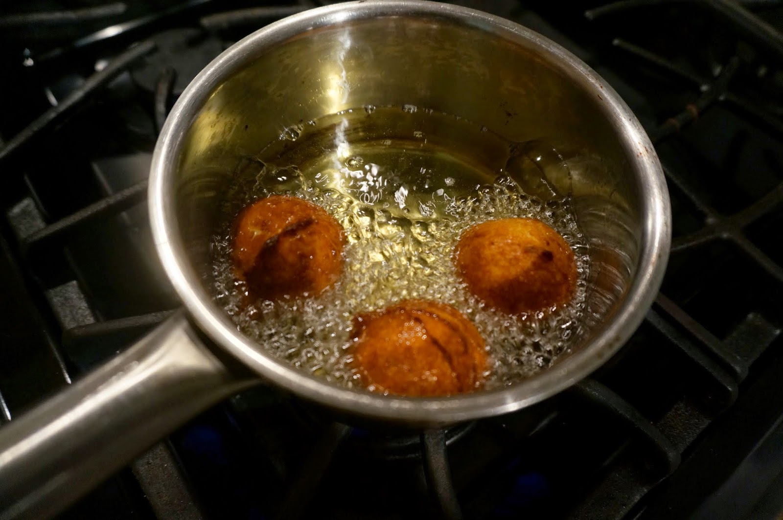 Chocolate Filled Pate A Choux Beignets