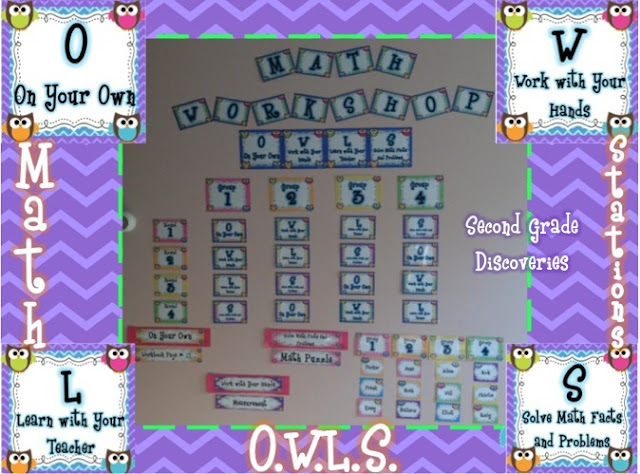 Second Grade Discoveries with Miss Bily: OWLS Math Workshop Center ...