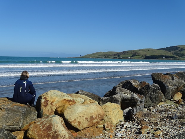 over the hill: Colac Bay