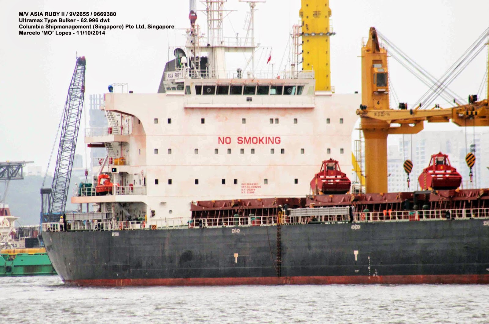 Santos Shiplovers: M/V Asia Ruby II / 9V2655 - Primeira escala em ...