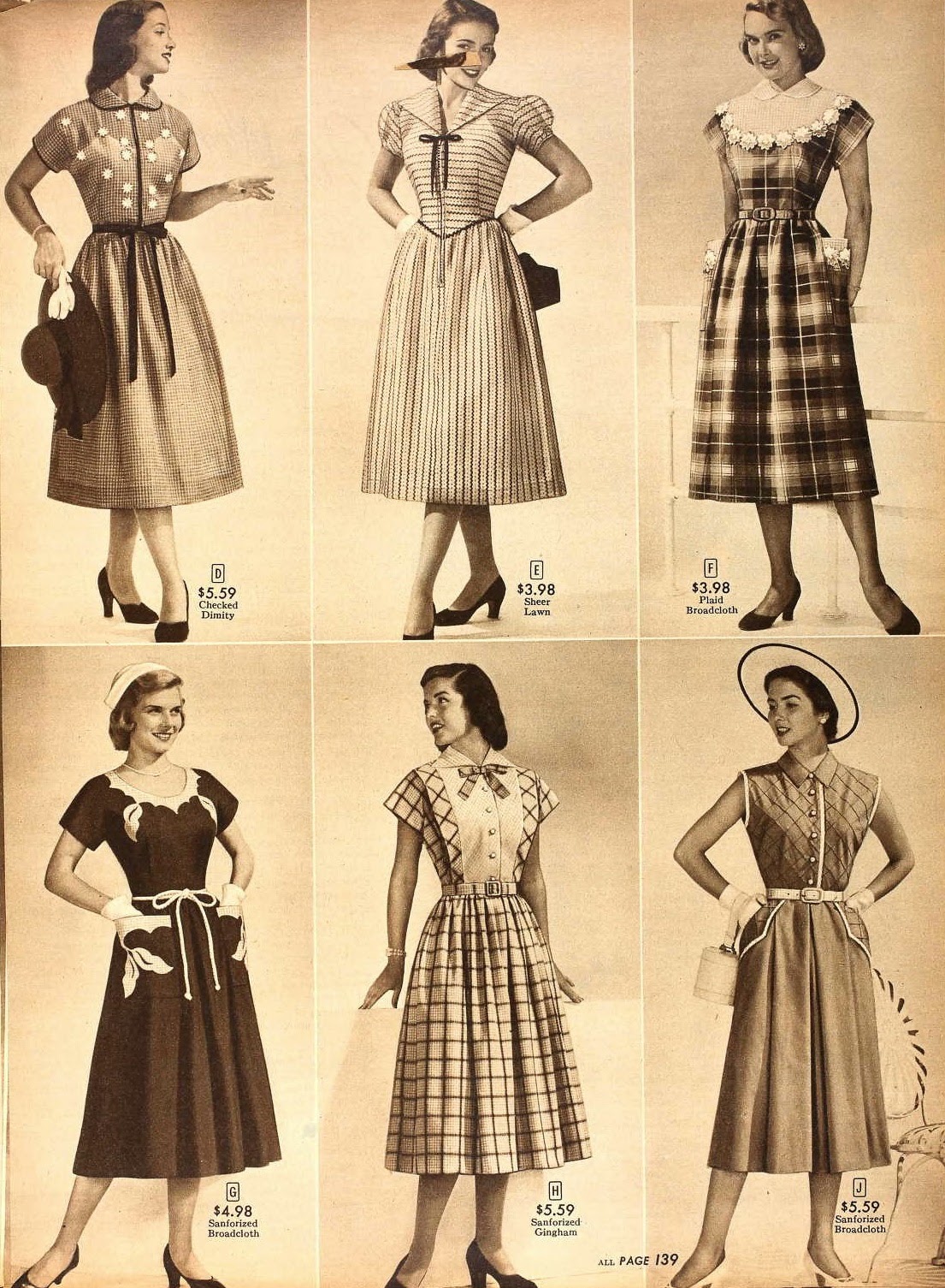 Snapped Garters: 1952 Fashions From Sears!