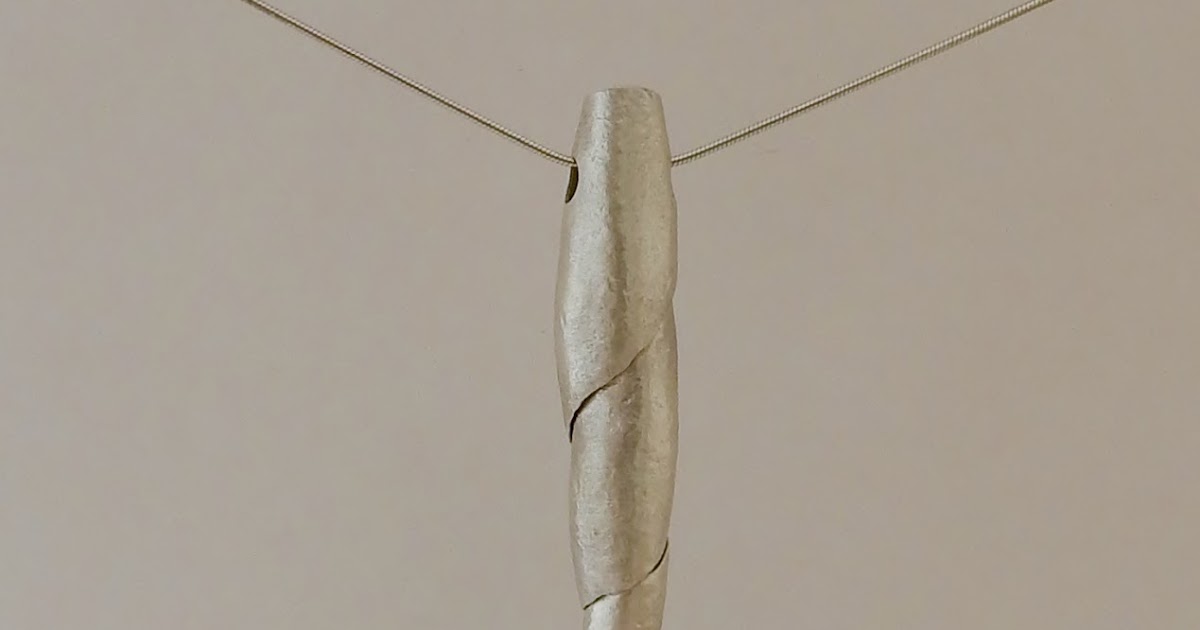 Synclastic spiral beads - made of silver