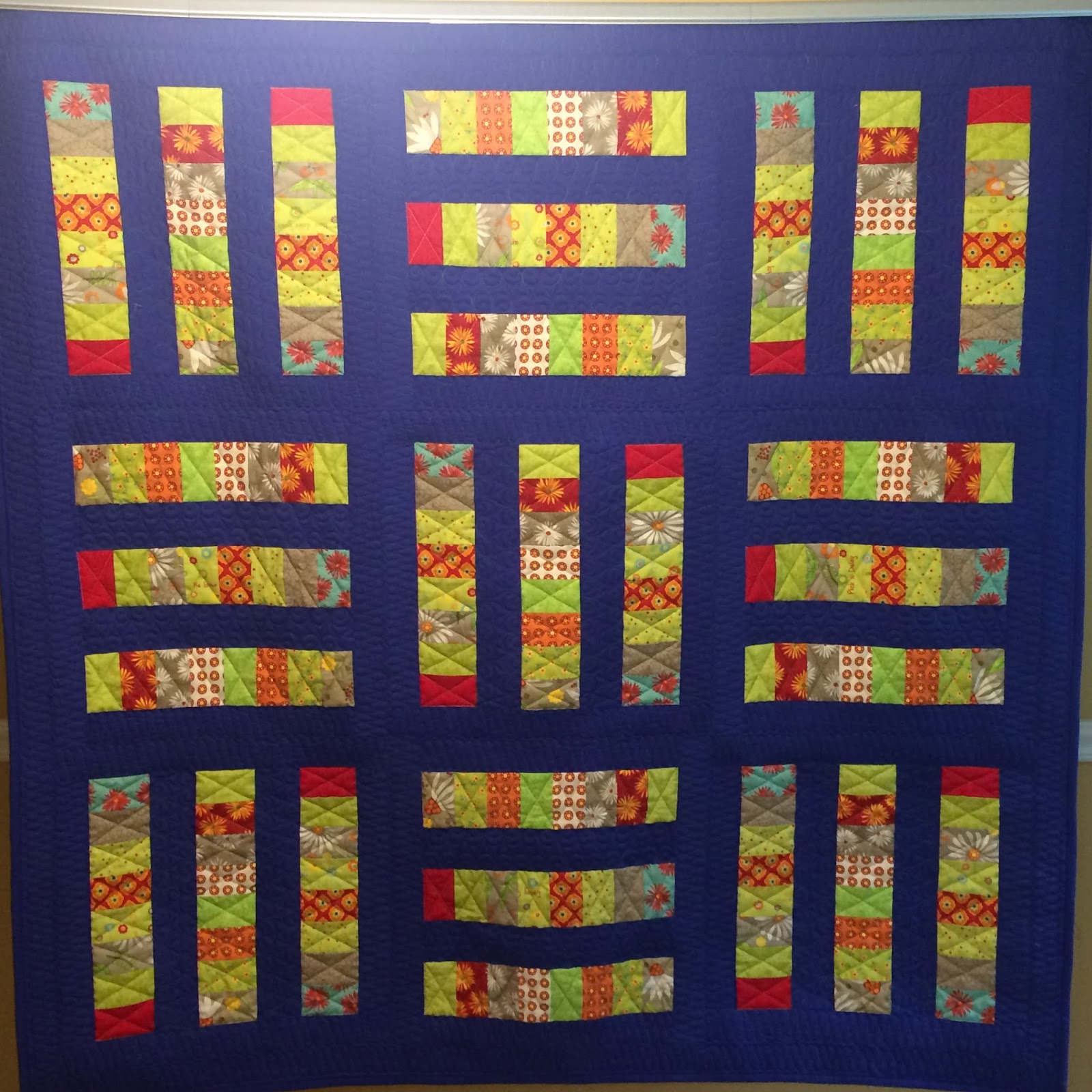 Debby Brown Quilts: Cutie Quilt -- Stepping Stones (machine quilting video)