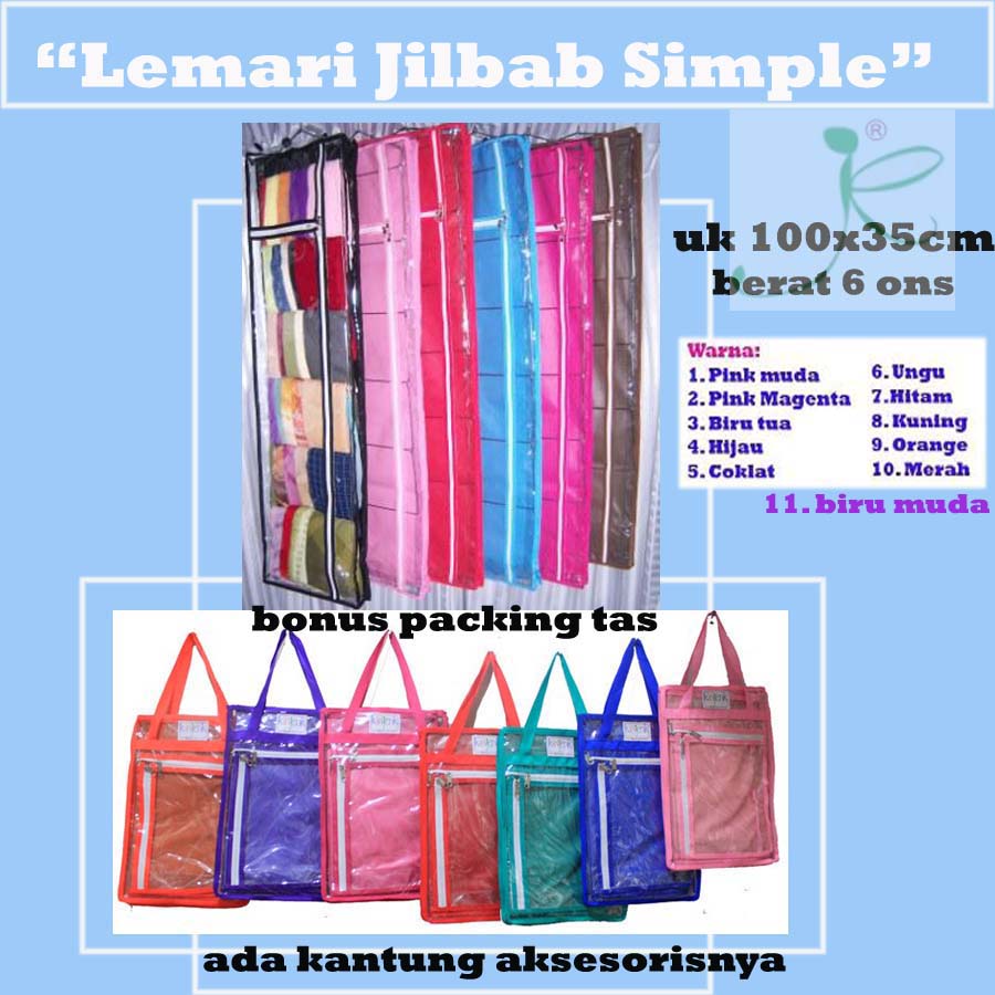 Gantungan Jilbab Anti Debu - Toko Online Andi