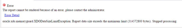 Discover BI: [Solved] BI Publisher 12c - oracle.xdo.memoryguard ...