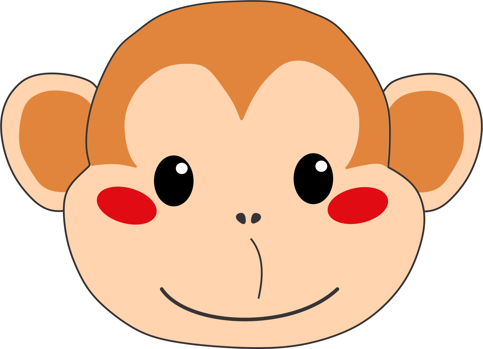 Proyectos CorelDraw: Cabeza de changuito