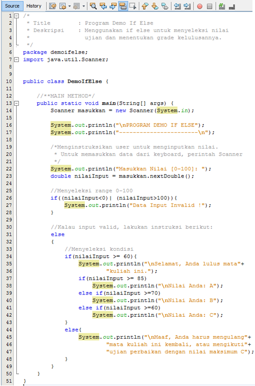 PBO JB 3 Penyeleksian If, If-Else dan Switch ~ Syahril Phantom