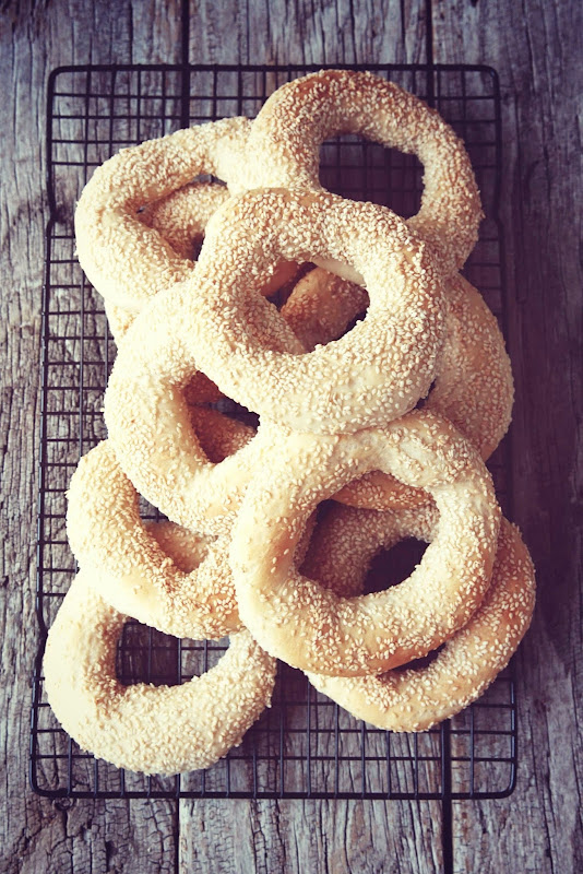 Milk and Honey: Greek Sesame Bread Rings (Koulouri Thessalonikis)