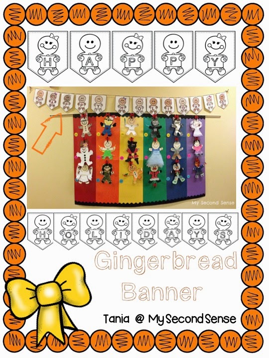 Primary Powers: A {free} Gingerbread Banner to Decorate Your Classroom