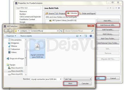 CoDejaVu: Ejemplo Conectando Java con MySql