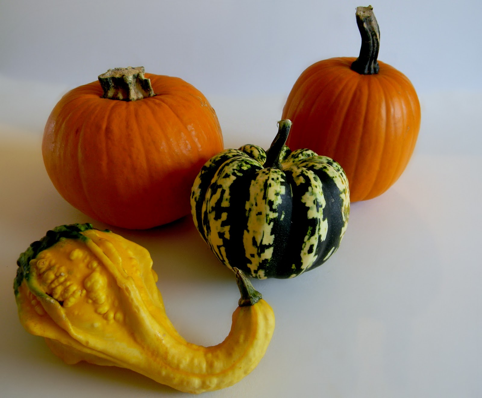 You'll start with your pumpkins.