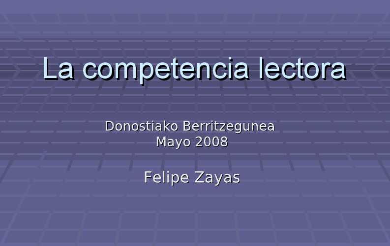 LA COMPETENCIA LECTORA EN LA ESCUELA SECUNDARIA: LA COMPETENCIA LECTORA ...