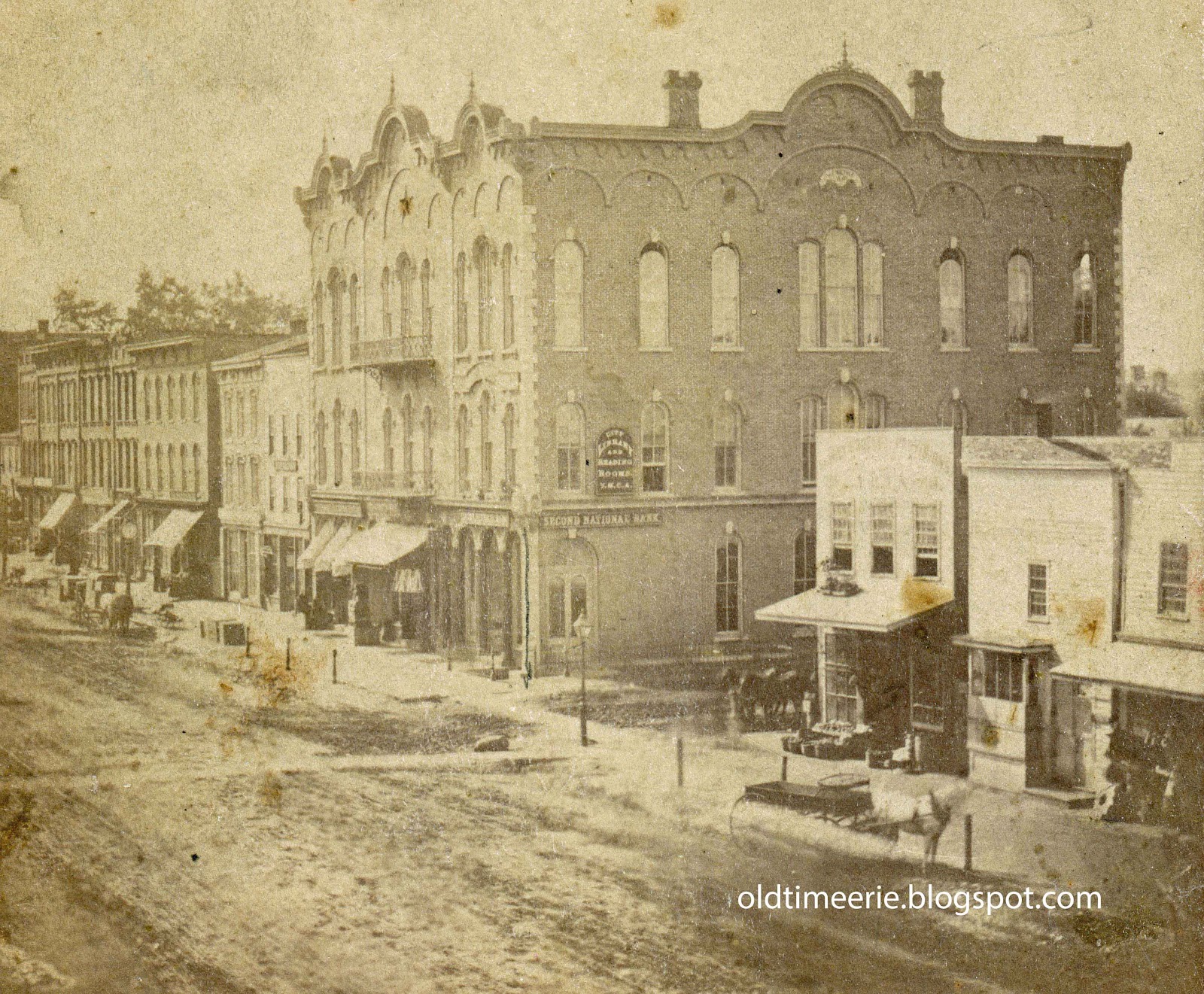 Old Time Erie: 8th and State Street Bank and Library 1868 Erie, PA